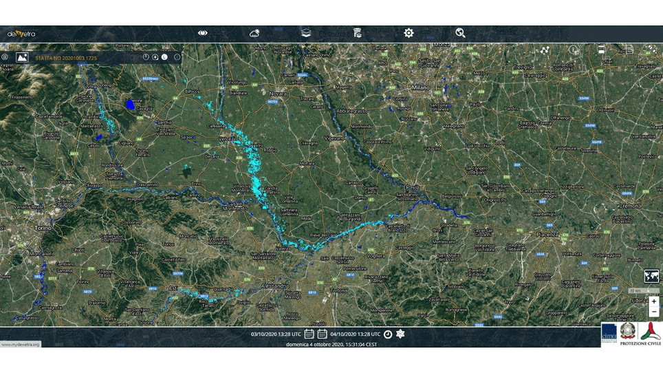 Floods in North-West Italy monitored by satellite - CIMA Research ...